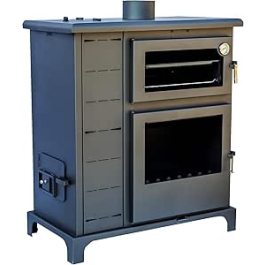 JOIMA ECOVALLE estufa policombustible con horno leña y pellets ...